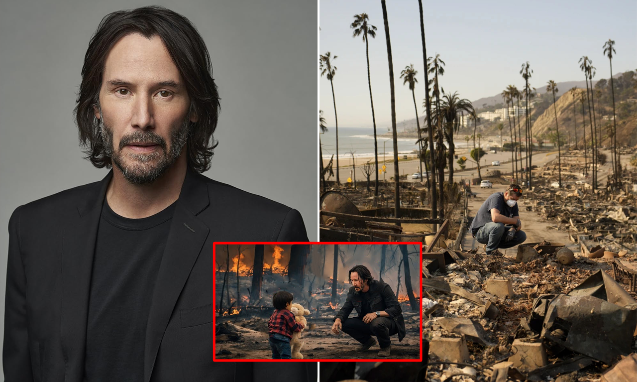 Touching: Keanu Reeves saves a child after his parents died during ...